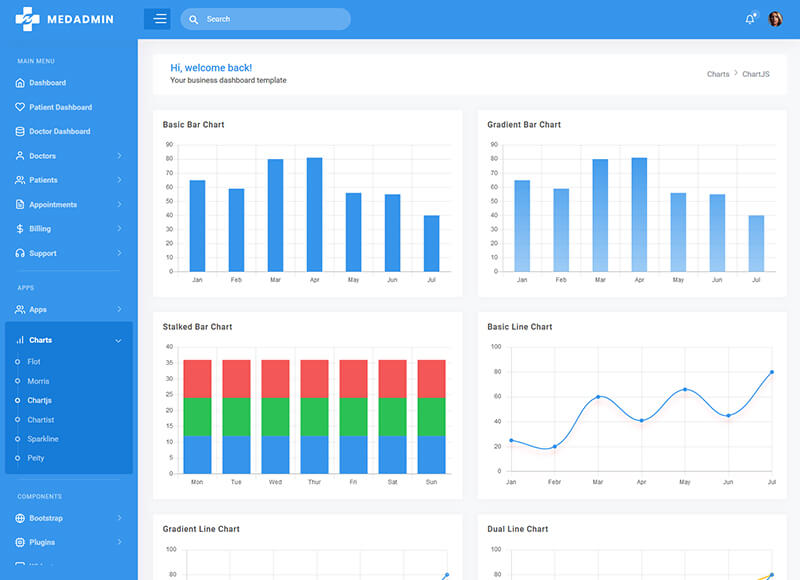 MedAdmin - Medical Admin Dashboard Bootstrap HTML Template